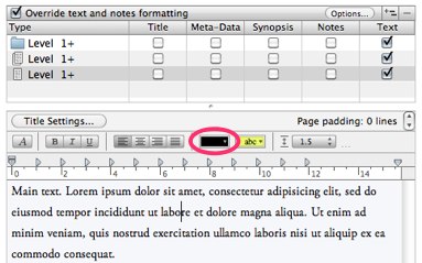 Remove revision colors during compile? - Scrivener for macOS ...